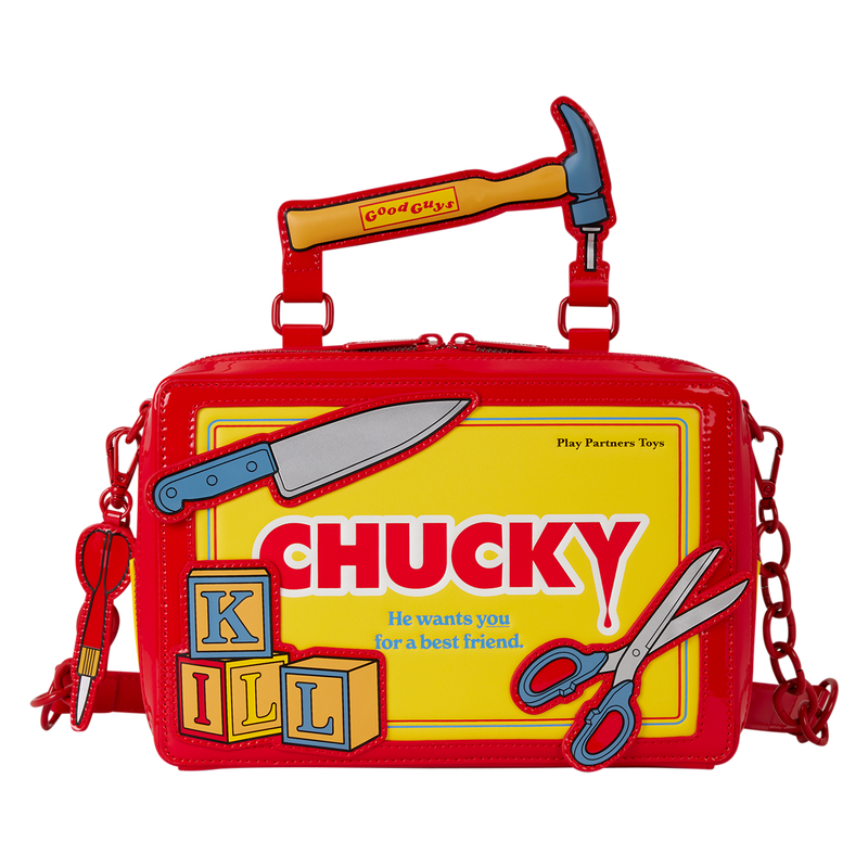 Loungefly Chucky Good Guys Tool Box Crossbody Bag – RedFive Toys and ...