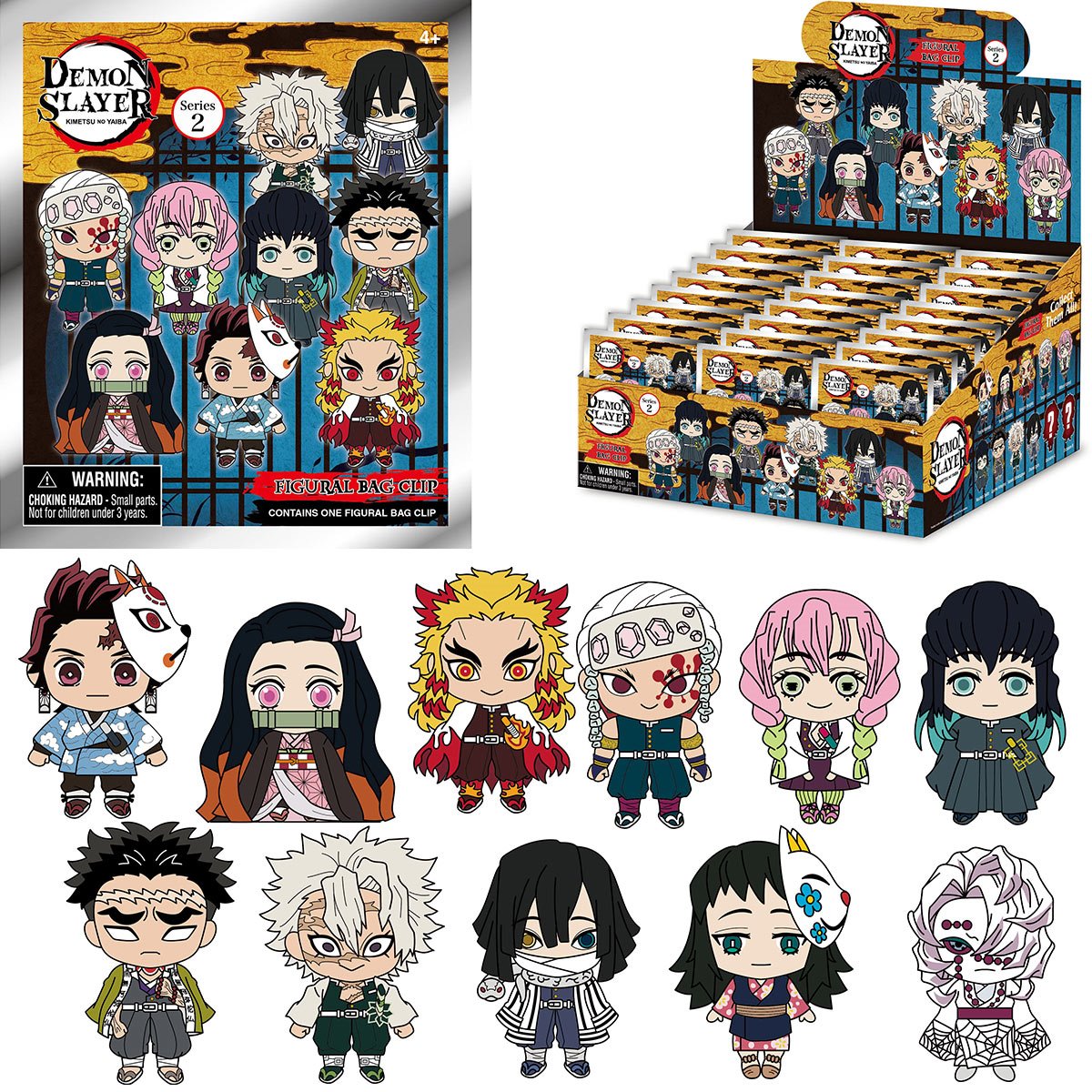 Monogram Demon Slayer Kimetsu no Yaiba Bag Clips – RedFive Toys and ...